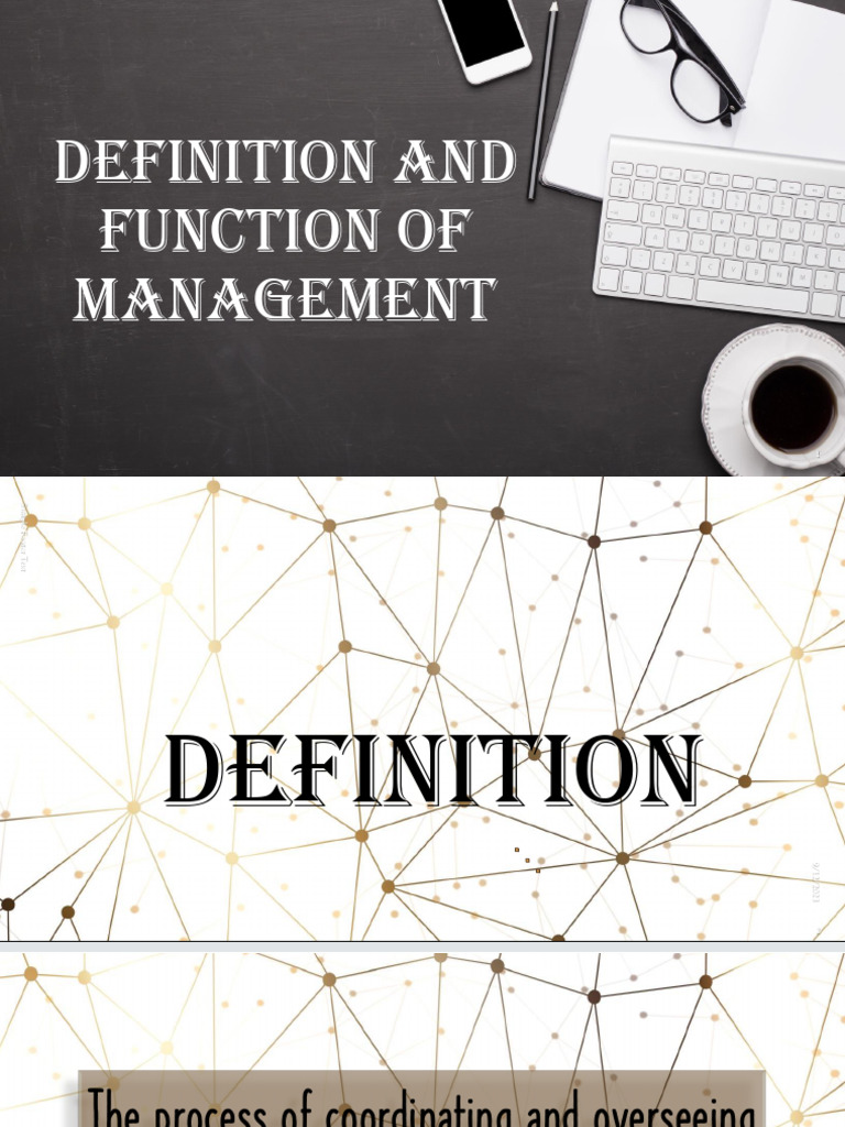 Definition and Function of MANAGEMENT | PDF