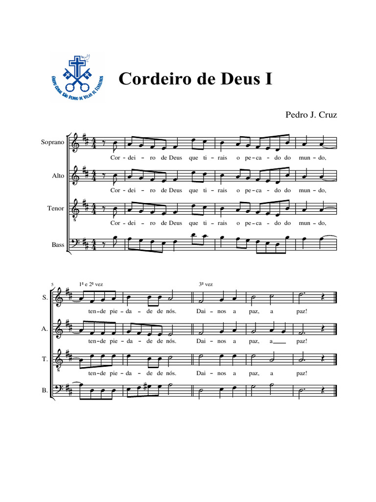 7 - Cordeiro de Deus I-Pedro Cruz | PDF