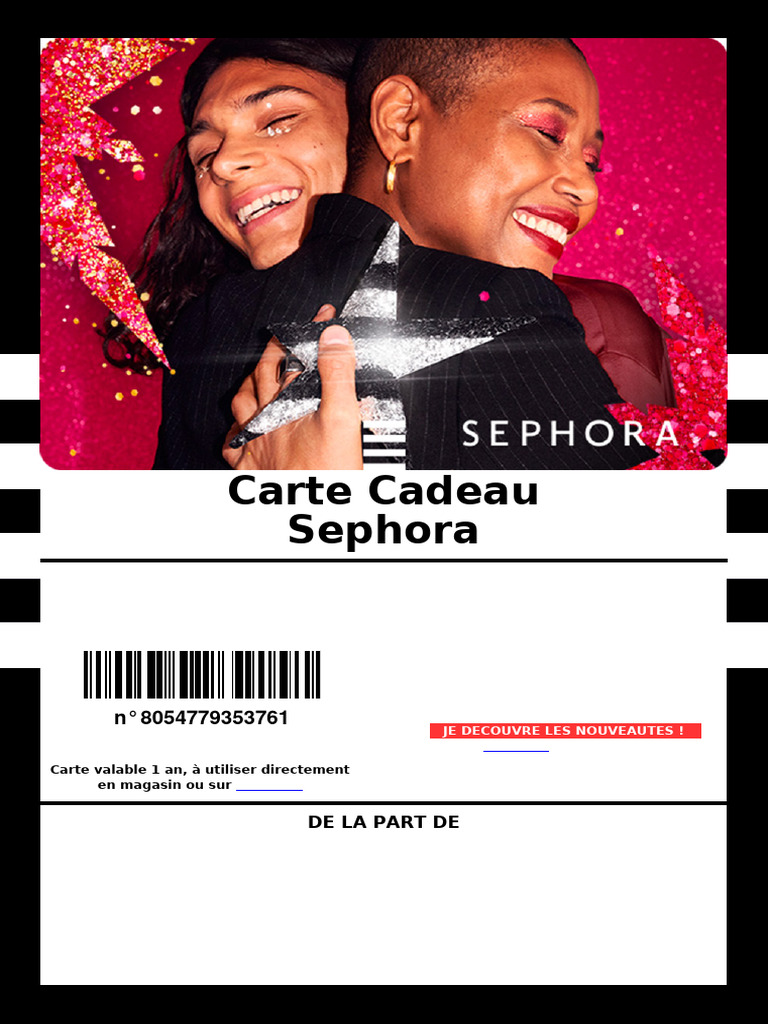 E-Carte Cadeau Sephora | PDF