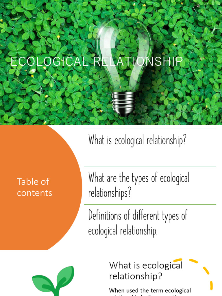 Ecological Relationships Guide | PDF