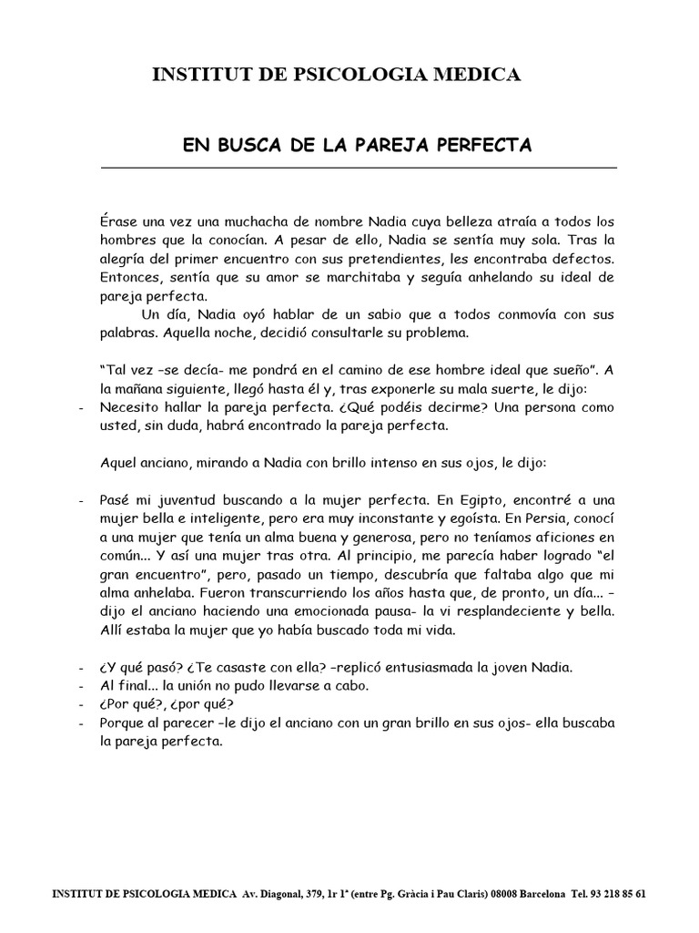 En Busca de La Pareja Perfecta | PDF