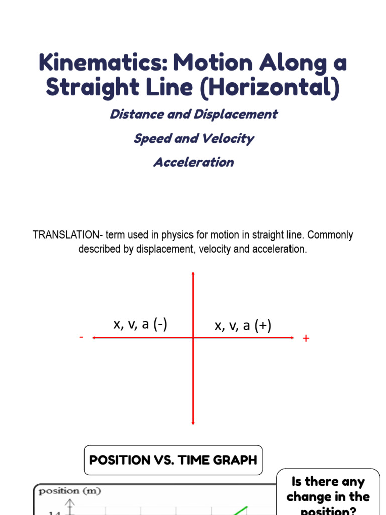 Motion Along Straight Line | PDF | Acceleration | Velocity