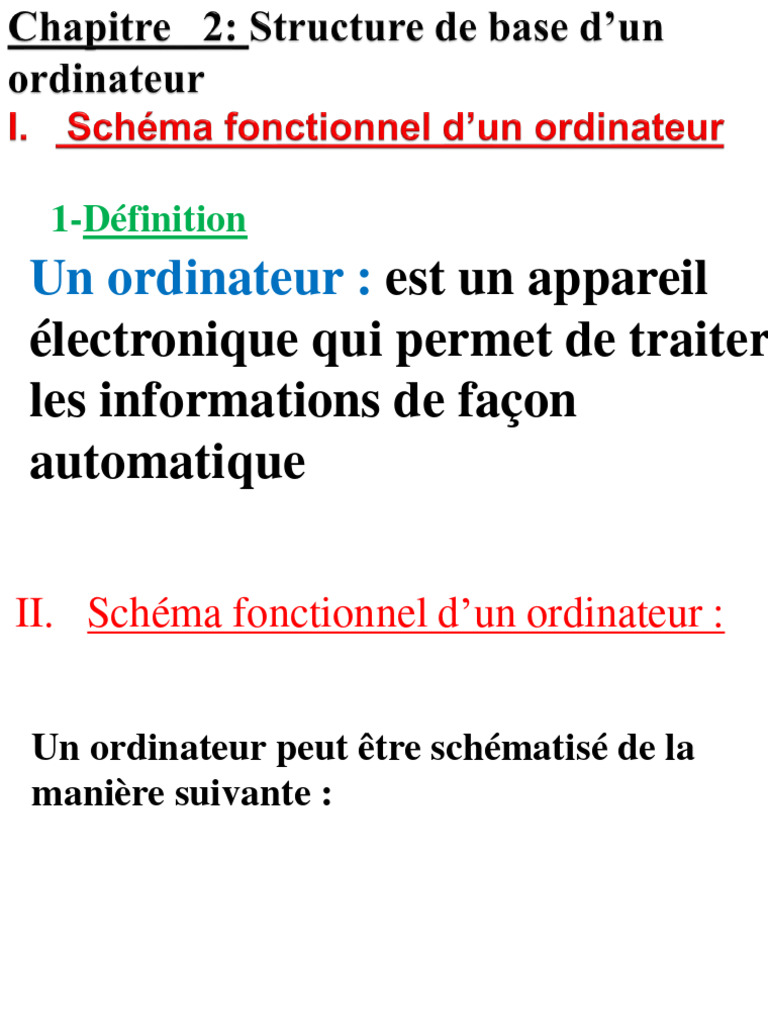 Cours 1 Et 2 Structure de Base | PDF