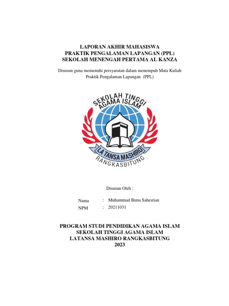 Laporan Individu PPL Bima Revisi 3 | PDF