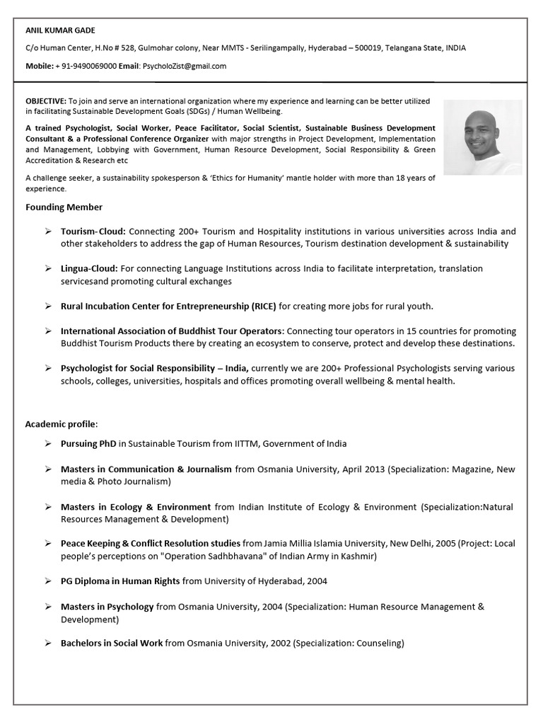 CV Anil G 27032023 | PDF