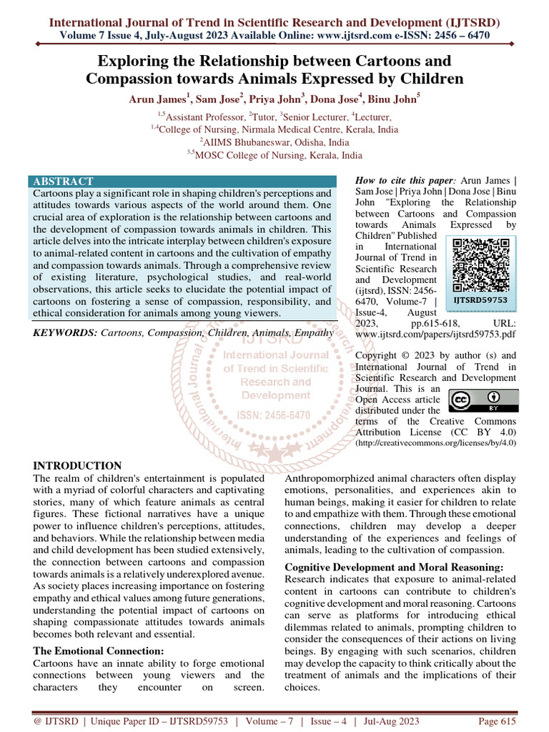 Exploring The Relationship Between Cartoons and Compassion Towards ...