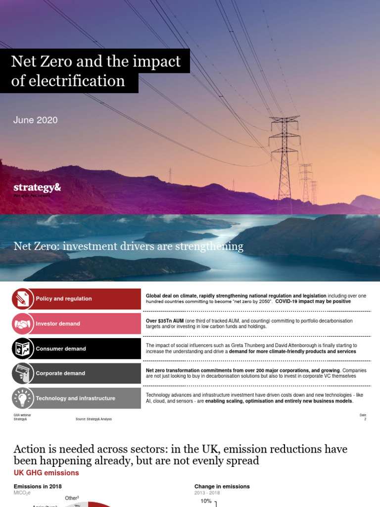 Strategy - PWC - Net Zero and The Impact of Electrification | PDF
