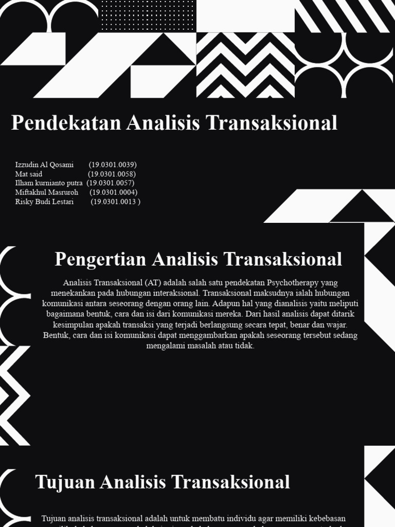 Pendekatan Analisis Transaksional dalam Konseling | PDF
