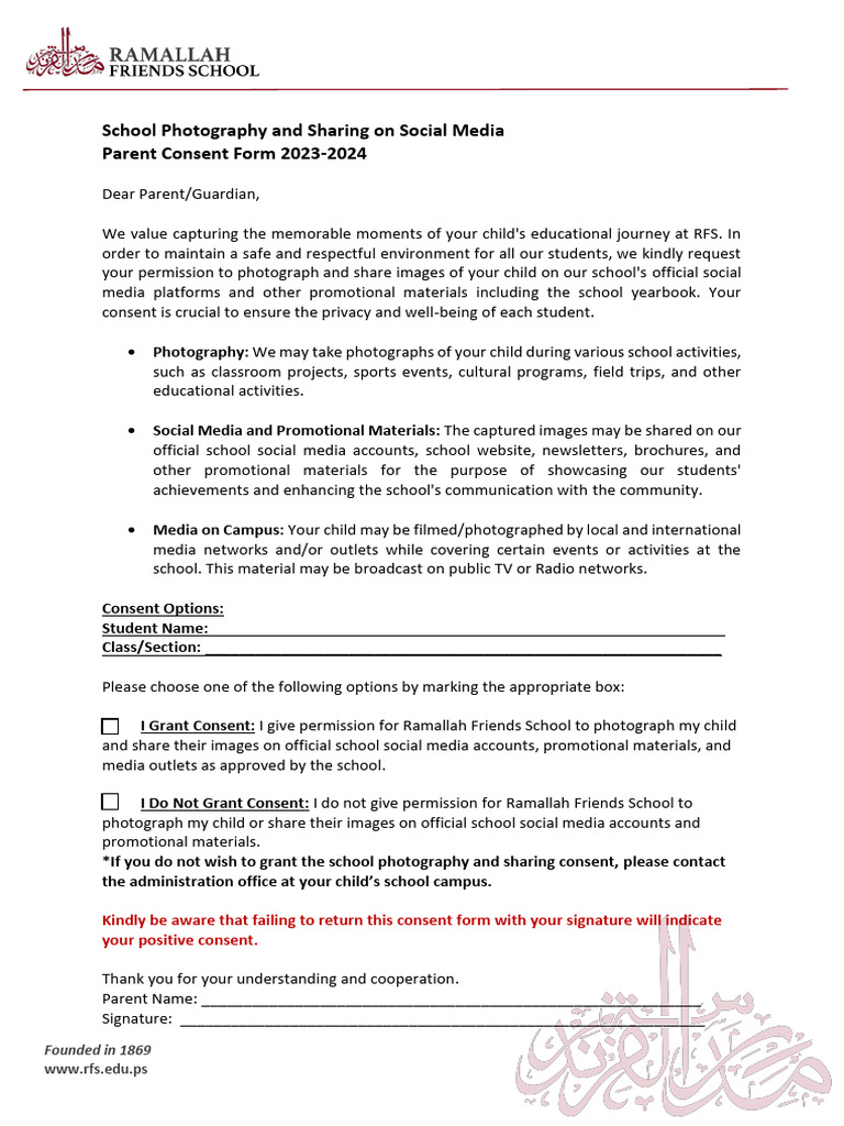 Photography Consent Form | PDF | Social Media | Popular Culture & Media ...