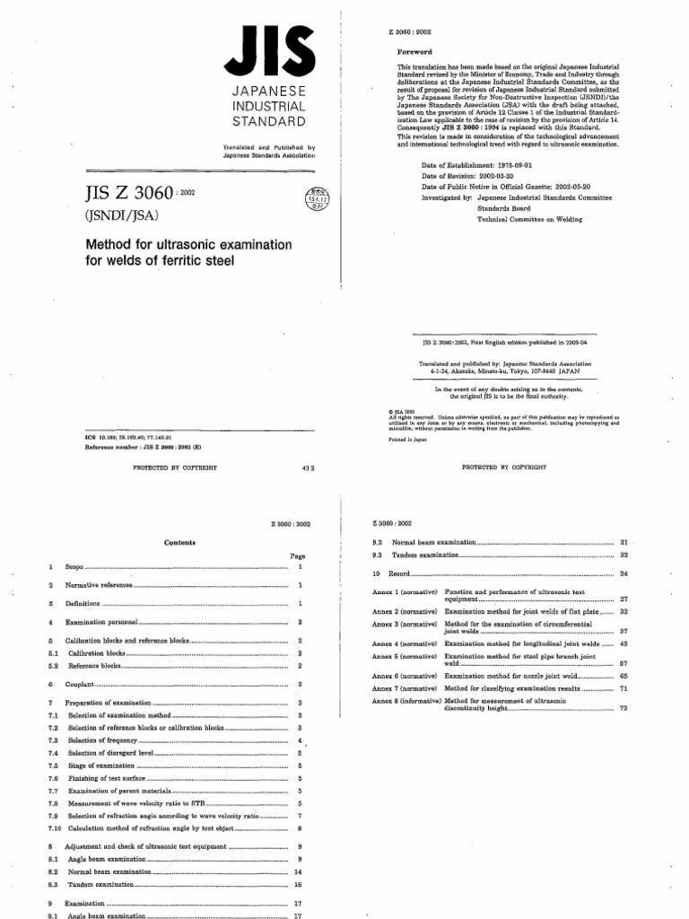 Jis Z 3060 2002 (En) | PDF