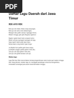 Lirik Lagu Rek Ayo Rek | PDF