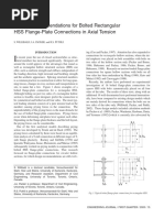 CHS and RHS CONNECTION DESIGN | PDF