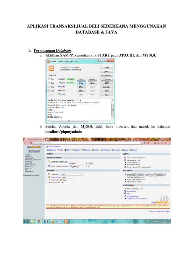 Netbeans - Xampp java desktop | PDF