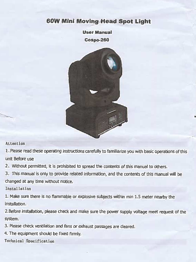 Mini Mover Manual | PDF