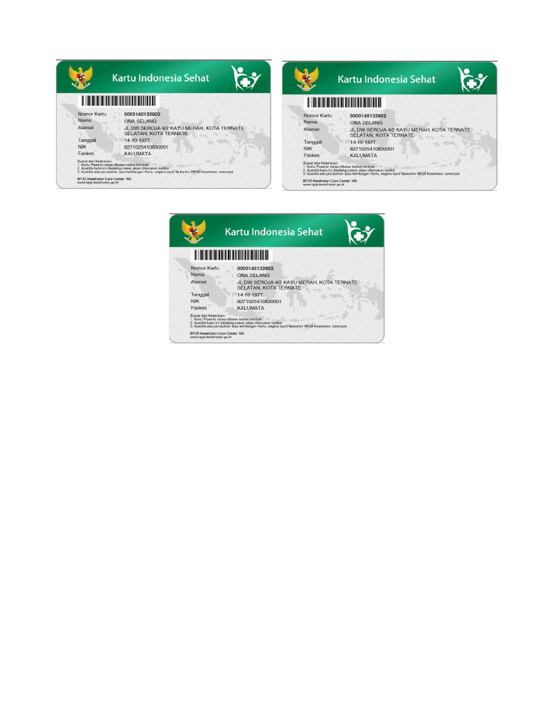 Kartu Kis Print | PDF