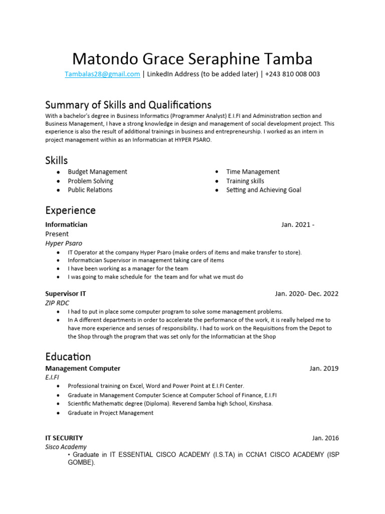 Pc102 Document Applicationactivity Resumetemplate | PDF