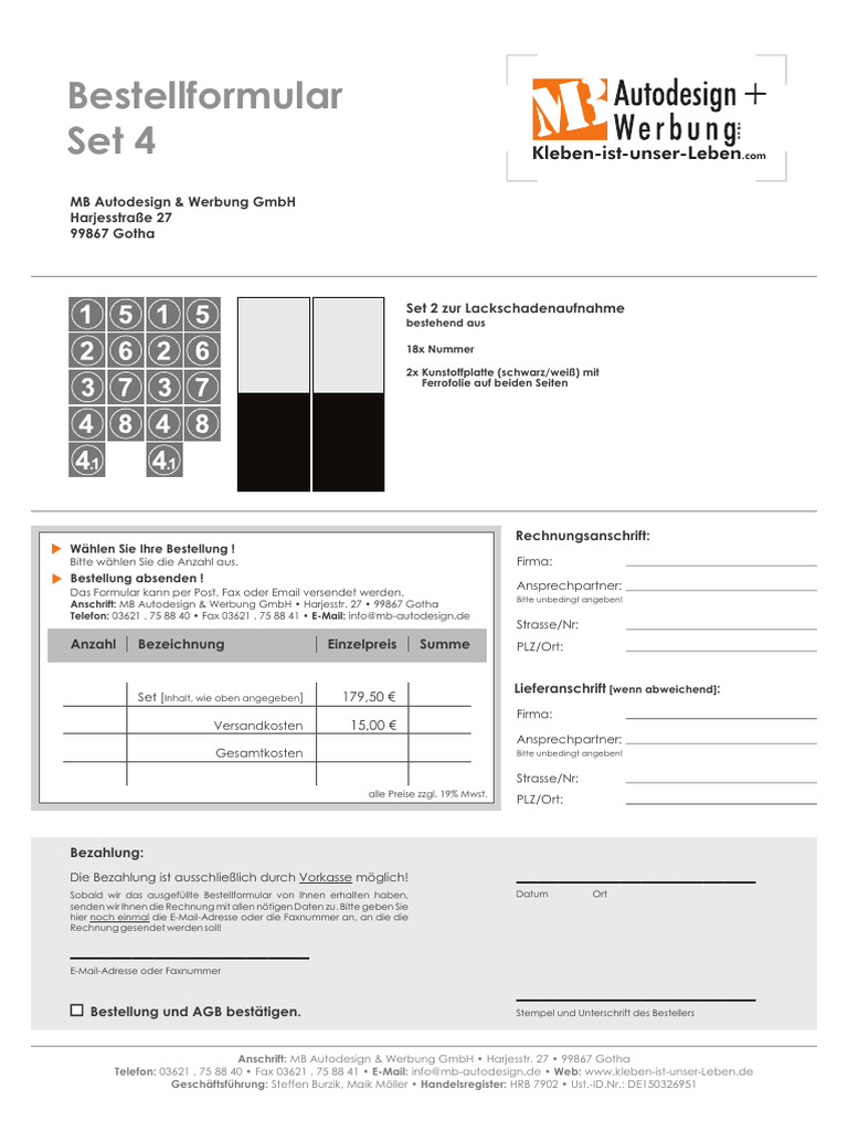 Bestellformular Set4 | PDF