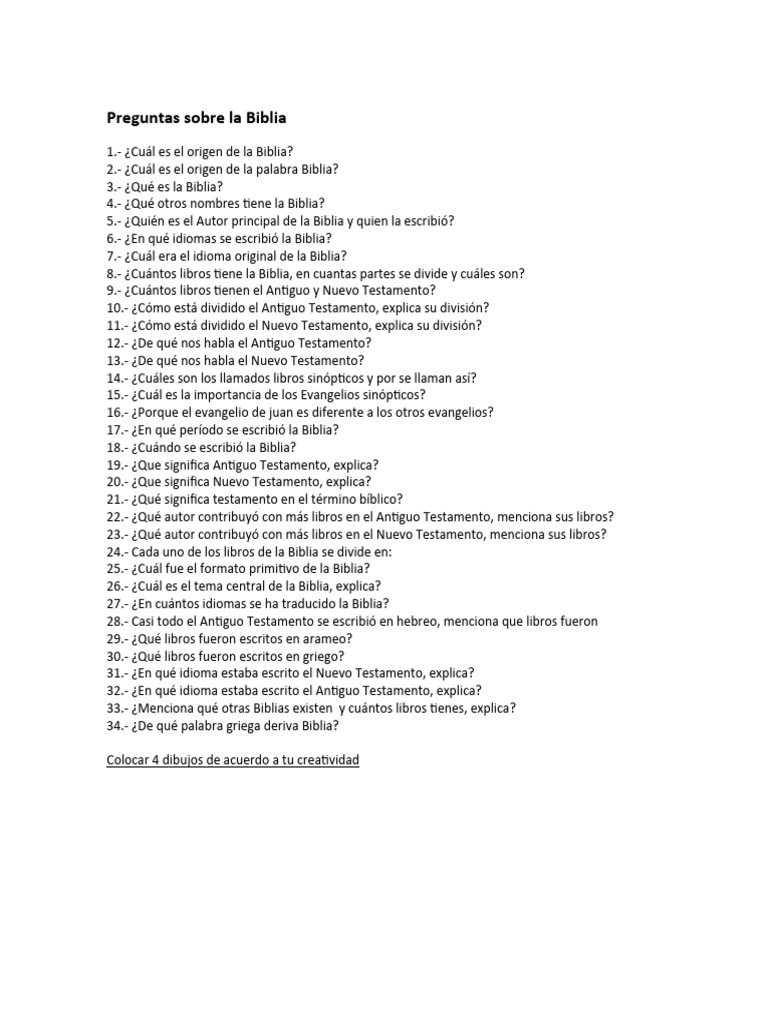 2023-Preguntas Sobre La Biblia | PDF