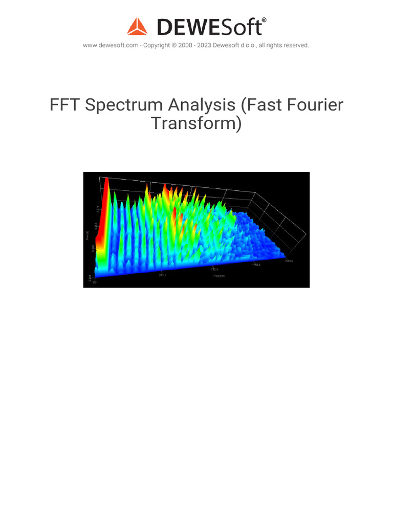 Fft Spectral Analysis Pdf Spectral Density Discrete Fourier Transform