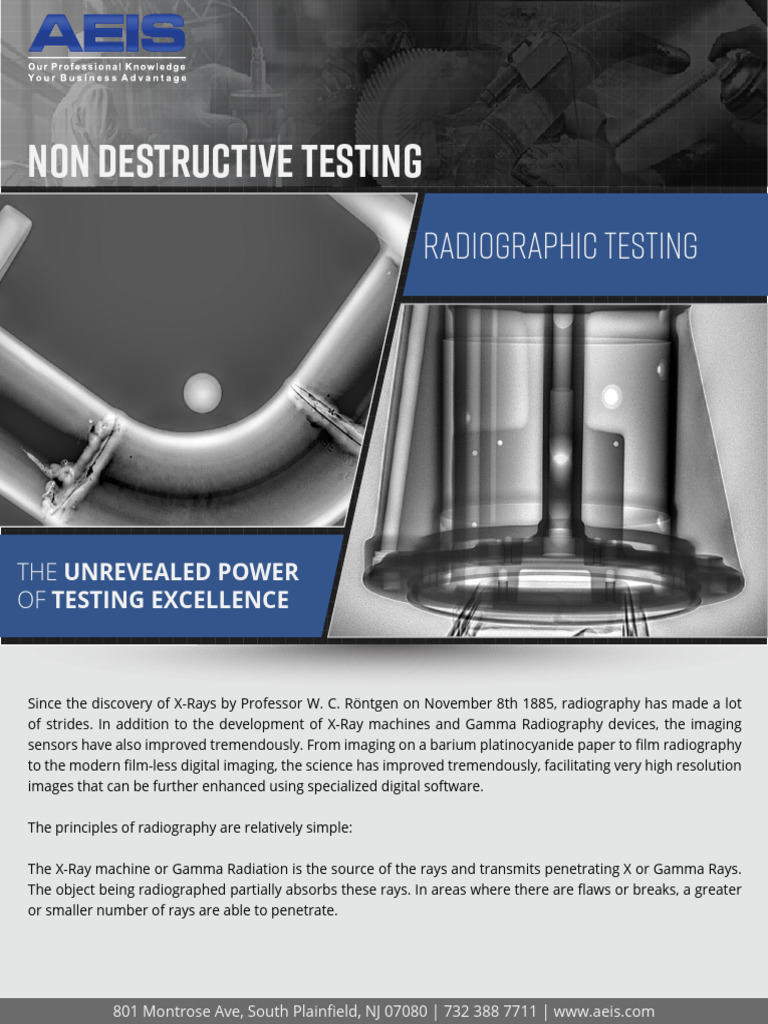Radiographic Testing | PDF | Technology & Engineering