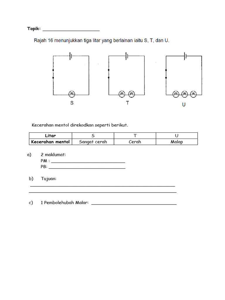 Latihan Kertas 2 Litar Elektrik | PDF | Komputer