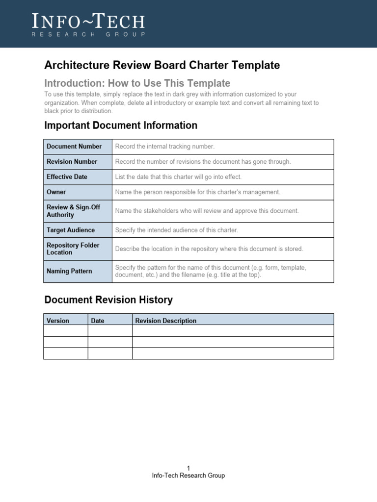 11 Architecture Review Board Charter | PDF | Information | Risk 11 Architecture Review Board Charter | PDF | Information | Risk