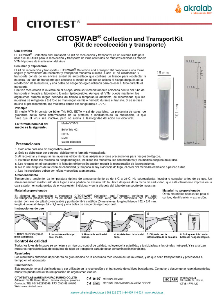 FT MVT Citoswab Inactivados - Citotest 2 | PDF