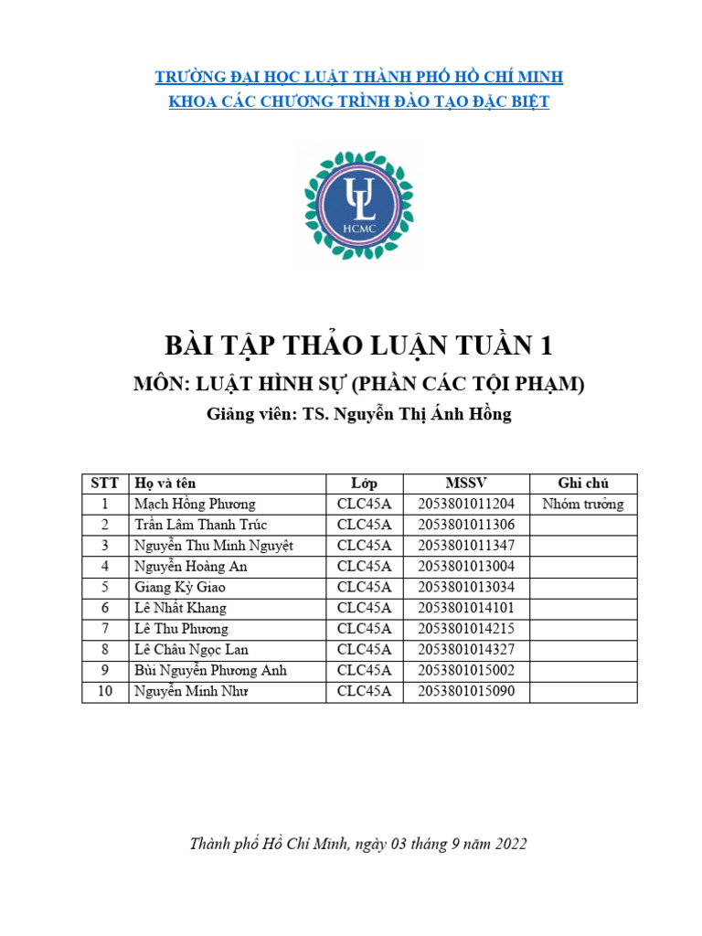 [LHS] Thảo luận cụm 2 | PDF