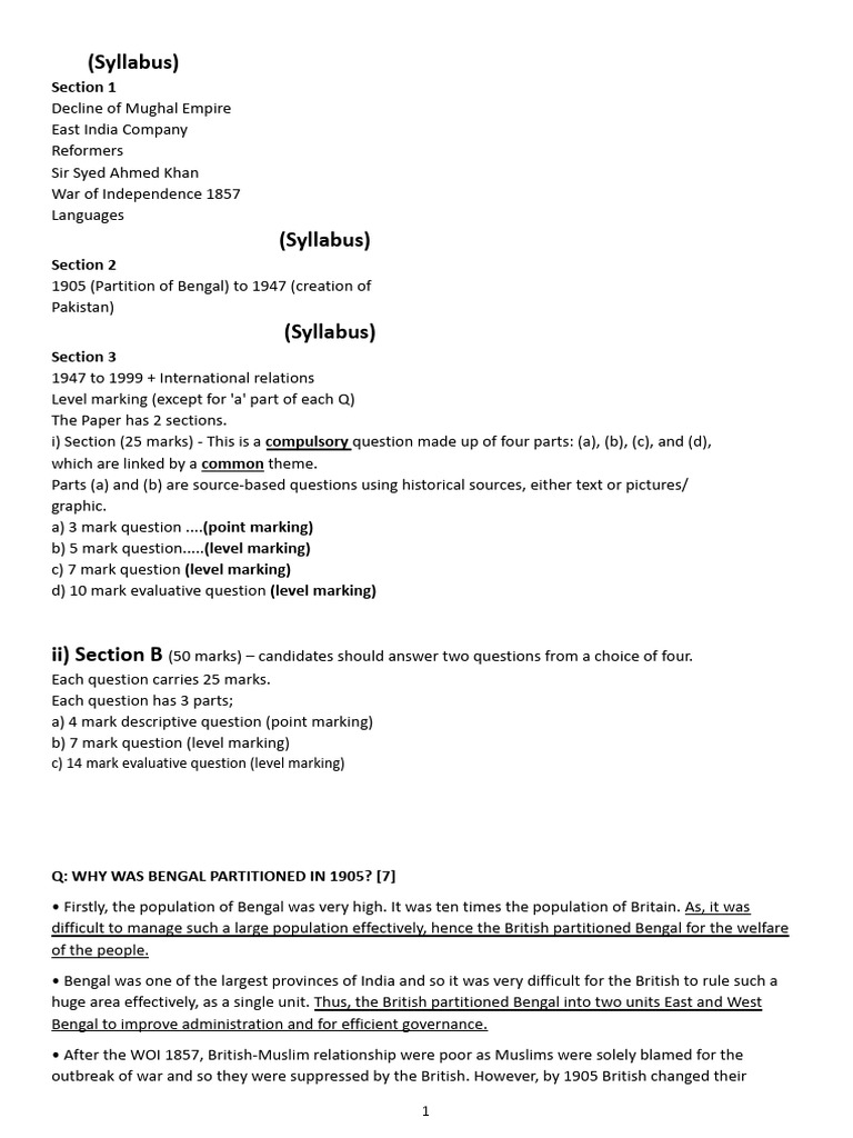 2059/1 Section 2 + Languages | PDF | British Raj | All India Muslim League