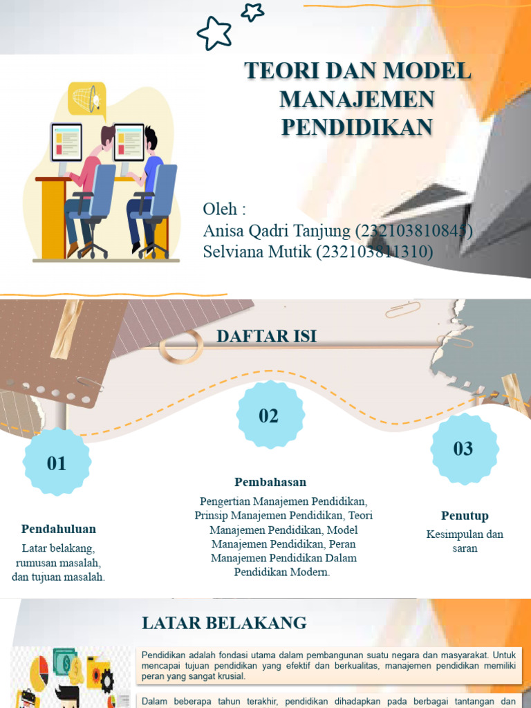 Kelompok 3 PPT Teori Dan Model Manajemen Selvi&Anisa | PDF