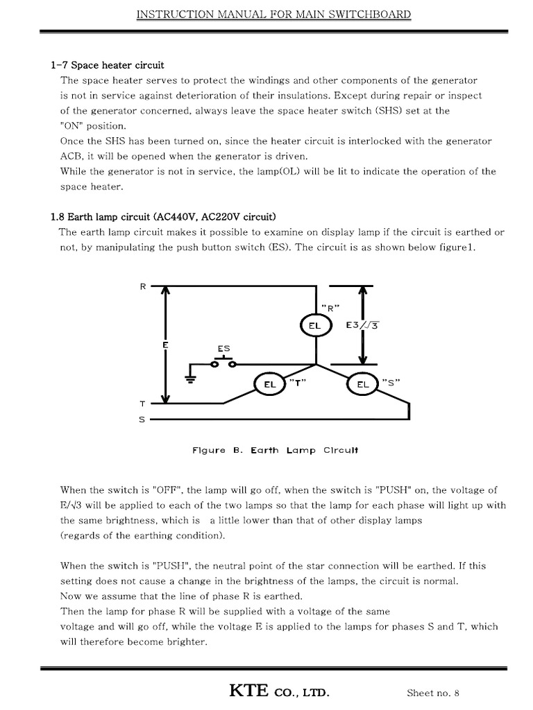 Earthing Lamp Circuit | PDF