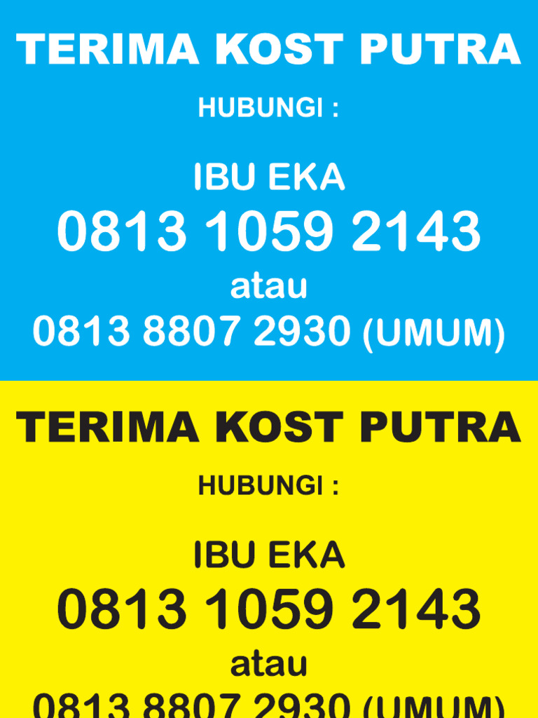 Terima Kost Ibu Eka | PDF