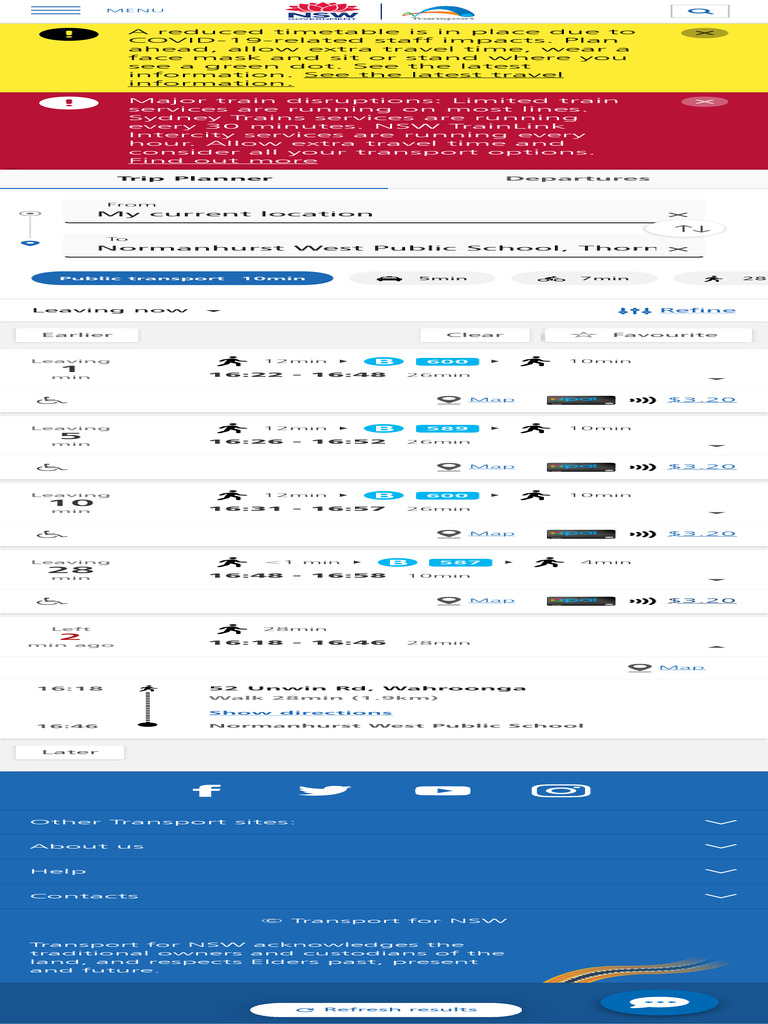 Trip Planner Transportnsw - Info | PDF