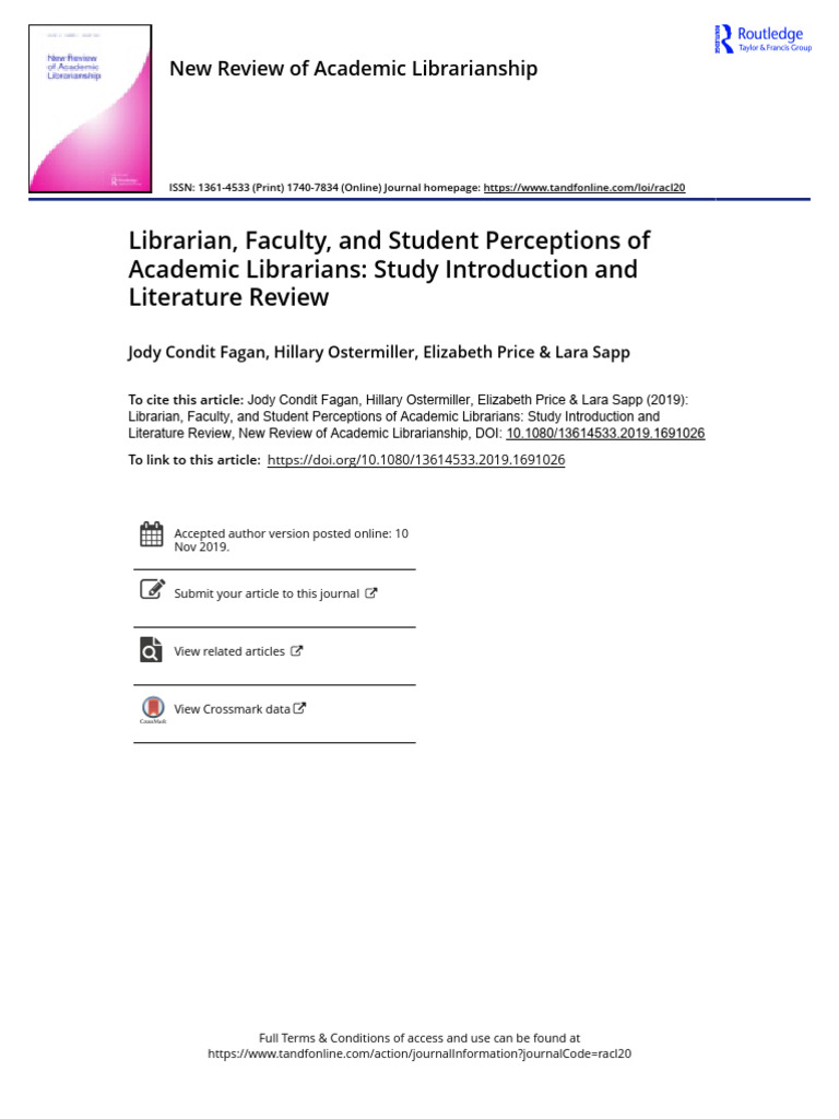 Fagan - Librarian | PDF