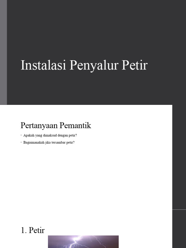 Instalasi Penyalur Petir | PDF
