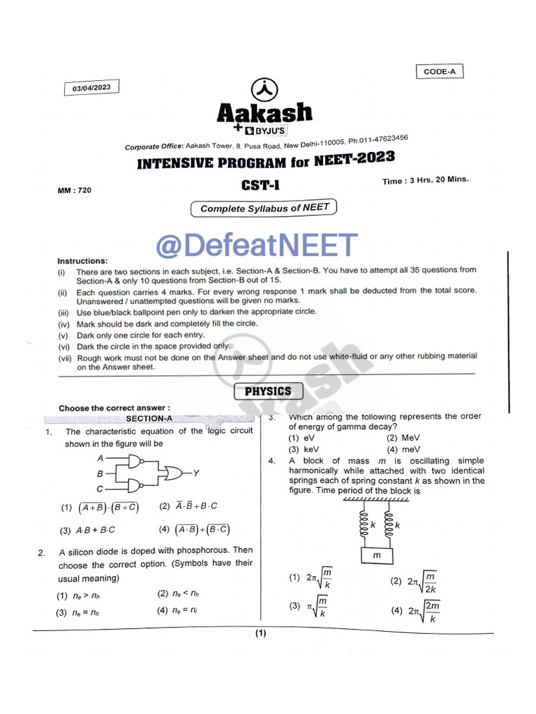CST-01 (@DefeatNEET) | PDF