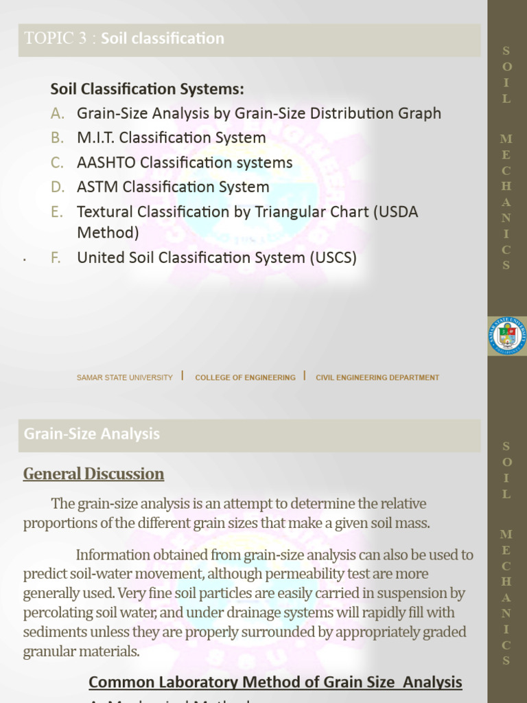 Soil Mechanics Lecture 3 | PDF | Particle Size Distribution | Soil