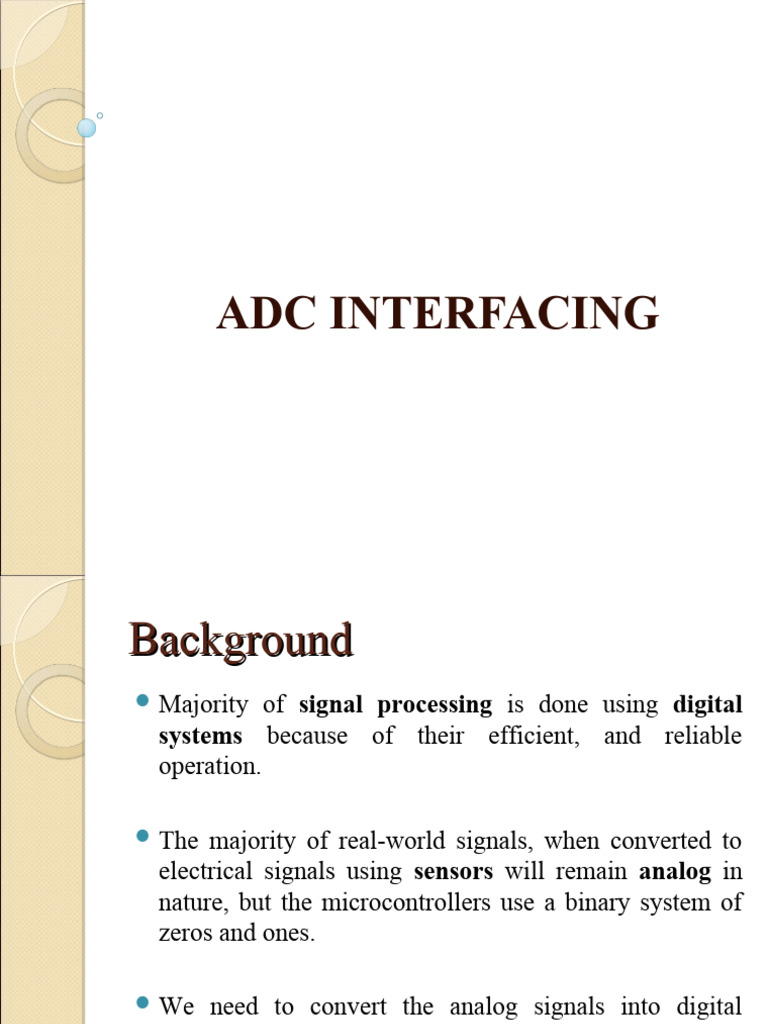 Adc Interfacing | PDF | Analog To Digital Converter ...