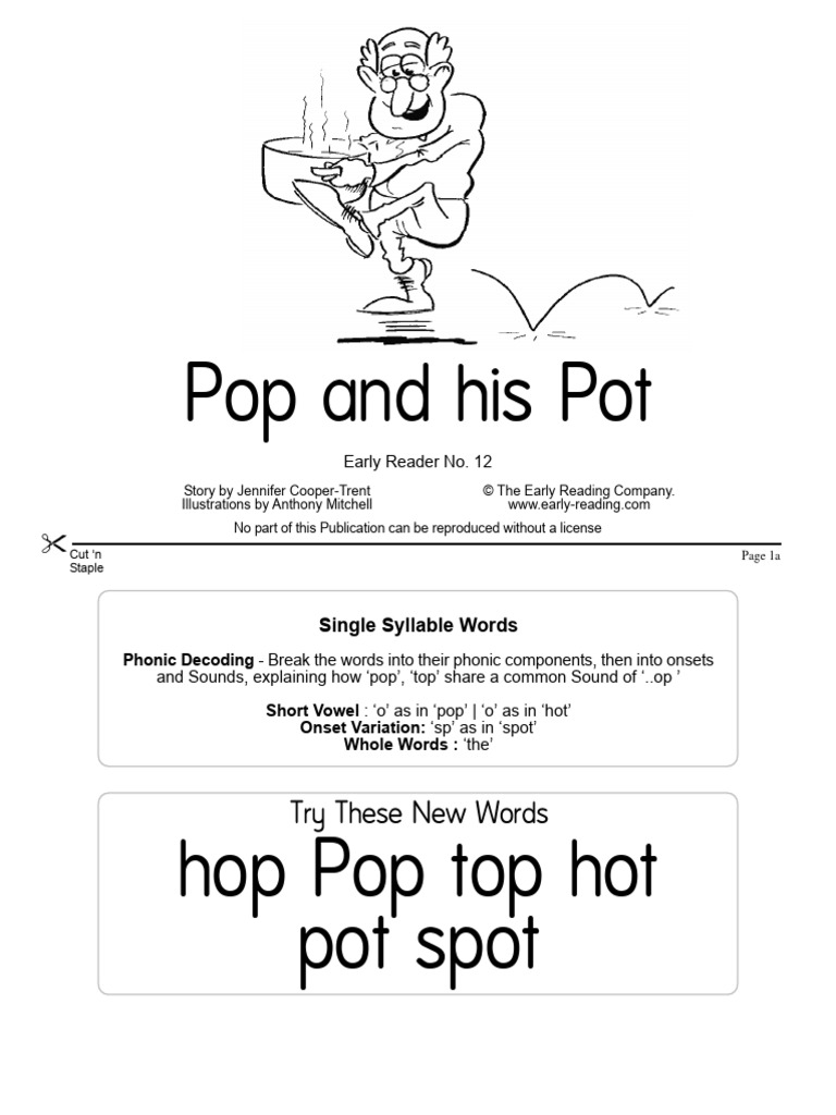 Early Reading 12 - Pop and His Pot | PDF