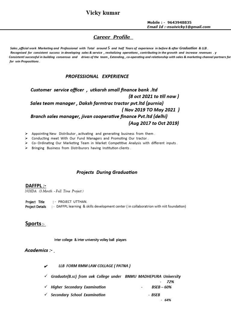 Vicky Resume | PDF | Business | Economies