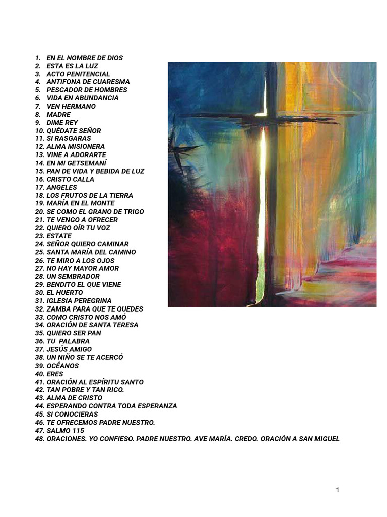 Cantos Tonos Cuaresma 2023 | PDF | eucaristía | Cristo (título)