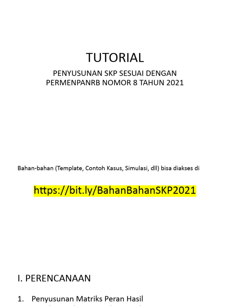Tutorial Penyusunan SKP | PDF