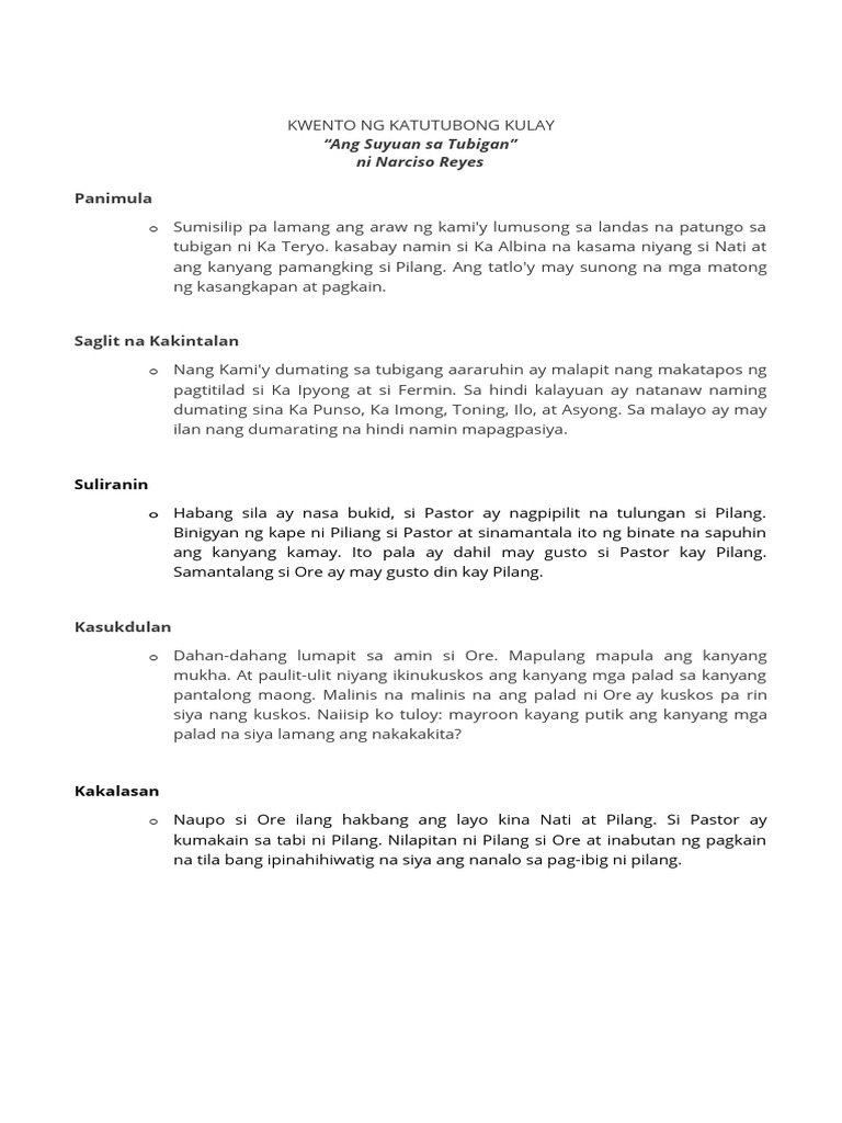 Kwento NG Katutubong Kulay | PDF Kwento NG Katutubong Kulay | PDF