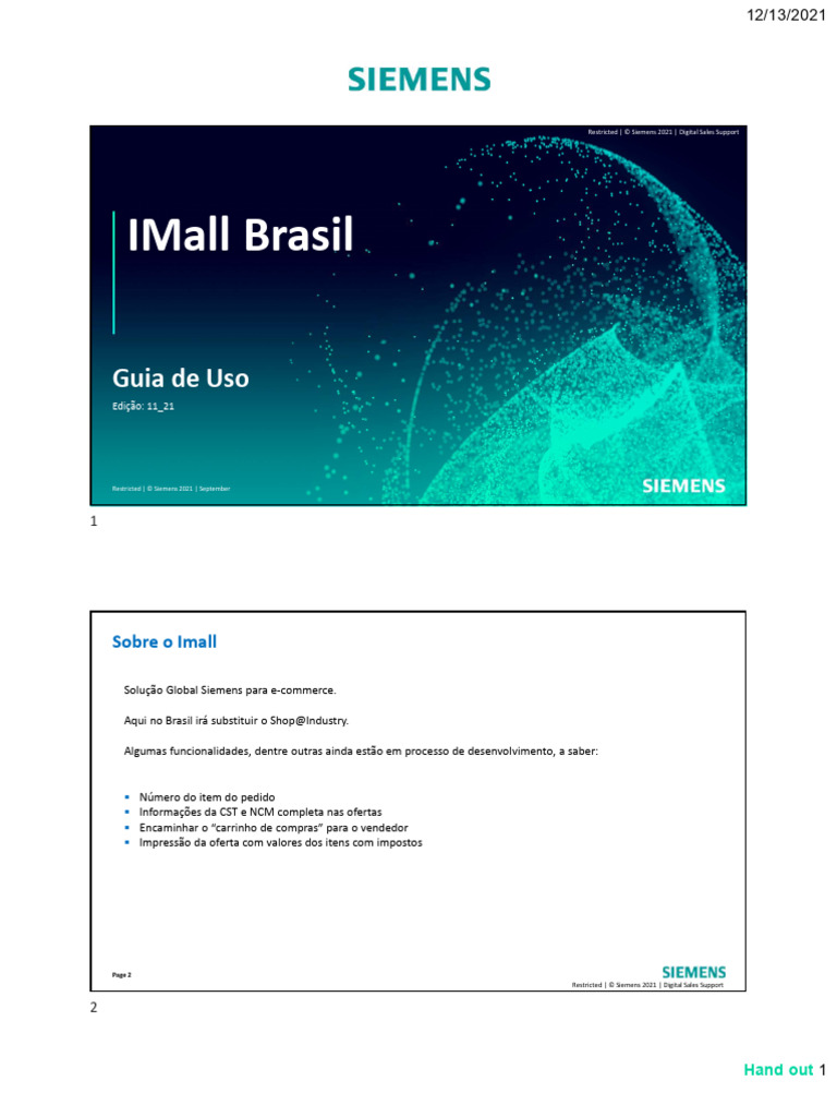 Guia Uso IMall Cliente | PDF | Fazer login | Senha