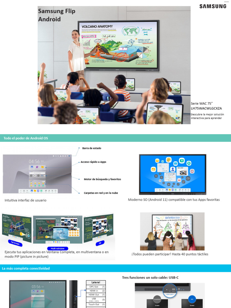 Samsung Flip WAC 75" Interactive Display | PDF