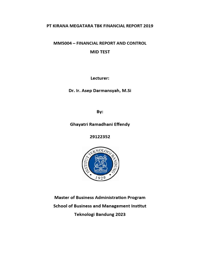 Uts Finance Ivan | PDF | Financial Audit | Free Cash Flow