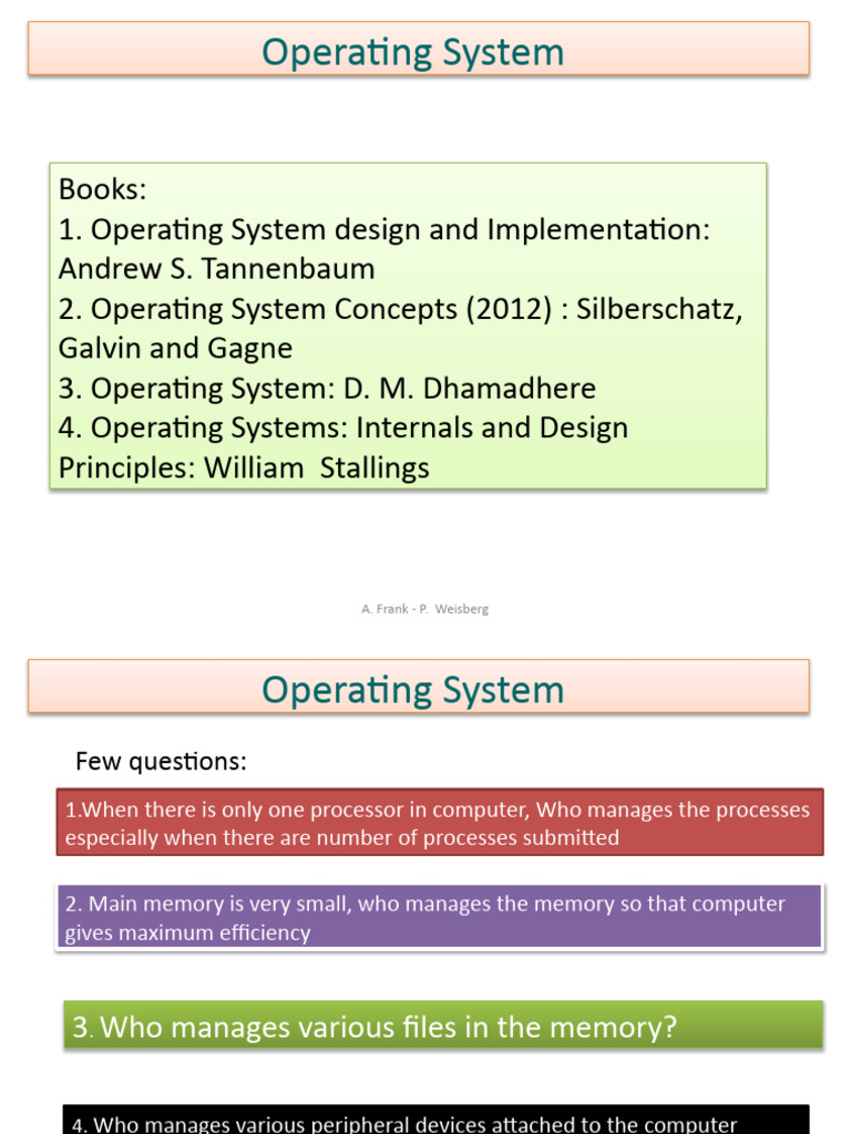 OS PPT Introduction | Download Free PDF | Operating System | Process (Computing)