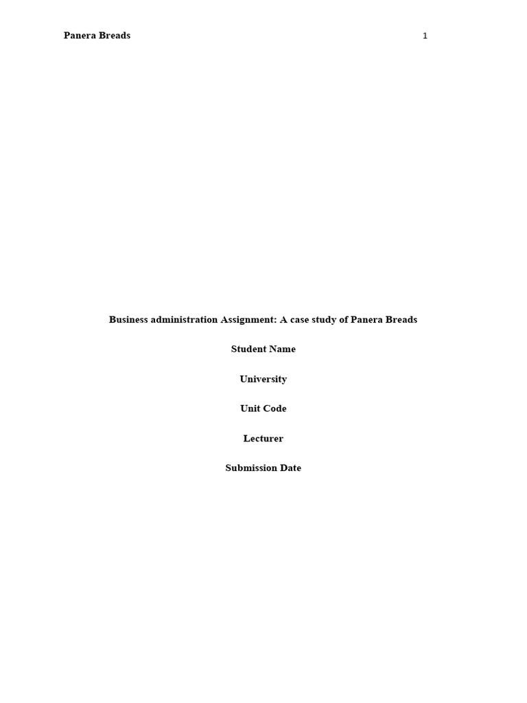 Panera Bread SWOT & Strategy Analysis | PDF