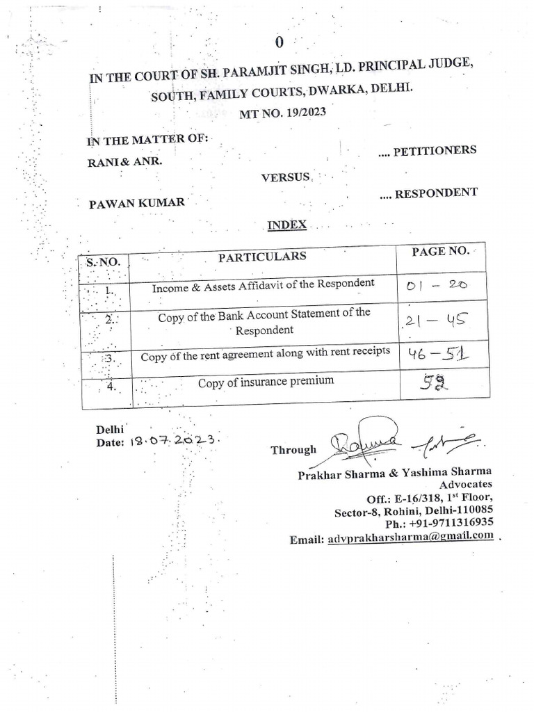 Pawan Kumar Income Affidavit | PDF