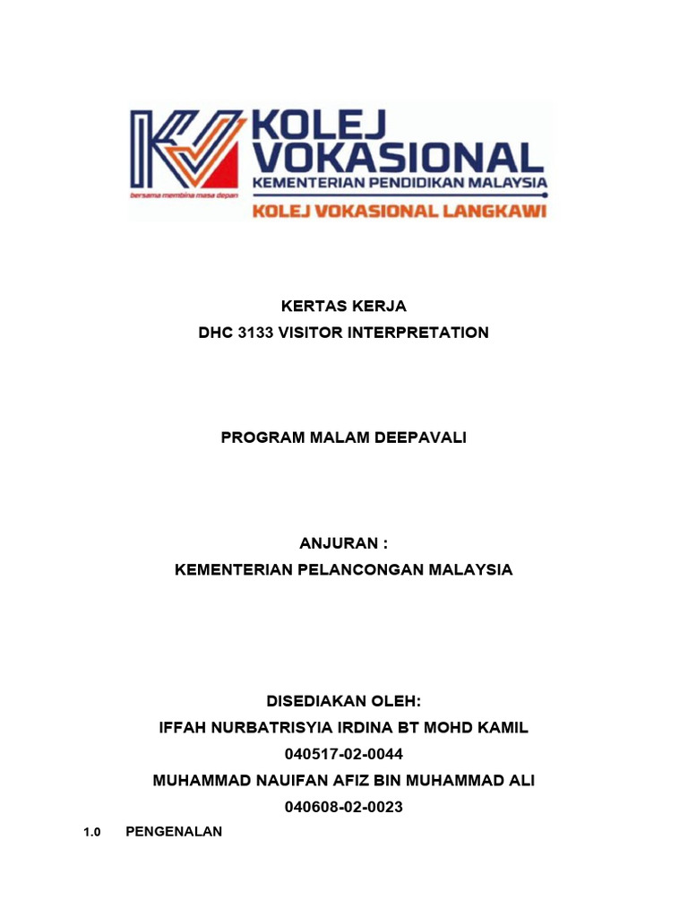 Contoh Kertas Kerja | PDF